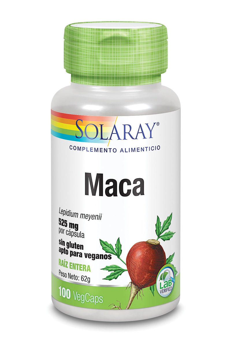 Solaray Maca 525 Mg 100 Caps - Jag Couture Beauty