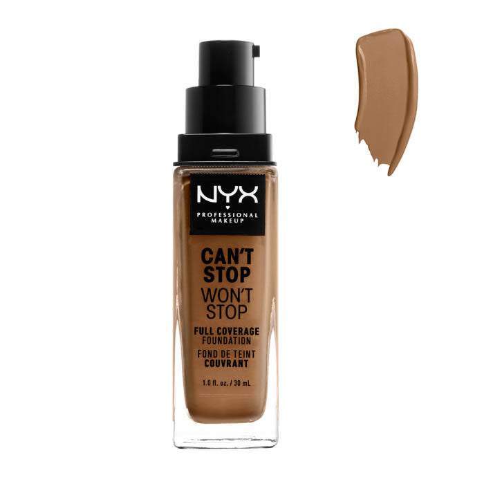 Nyx Can´t Stop Won´t Stop Full Coverage Foundation Nutmeg 30ml - Jag ...
