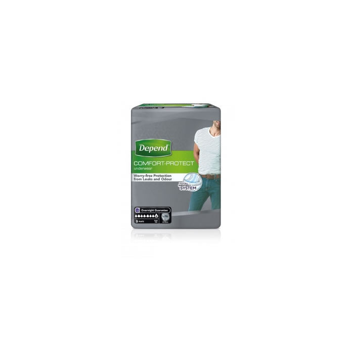 Depend Pants Men Comfort-Protect Size L / XL 9 Units - Jag Couture ...