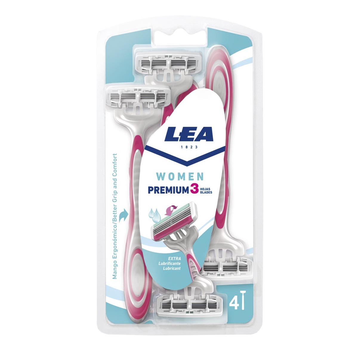 Lea Women Premium 3 Blades Disposable Blades 4 Units – Jag Couture Beauty