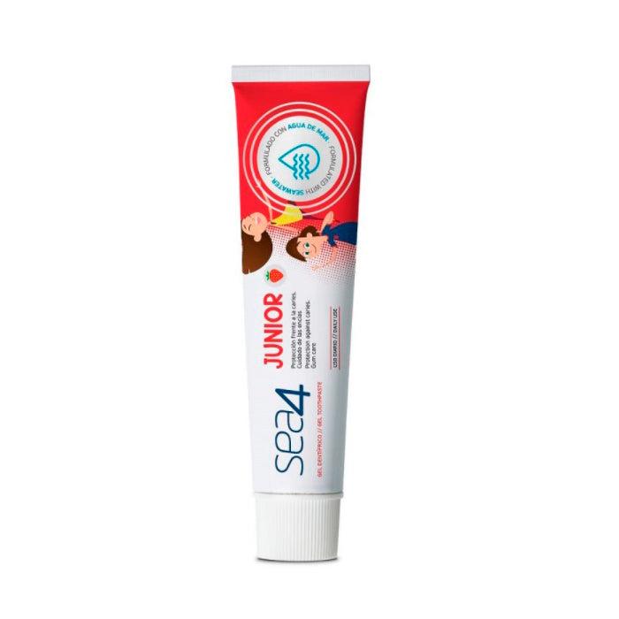 SEA4 Junior Toothpaste Strawberry Flavour 75ml - Jag Couture Beauty