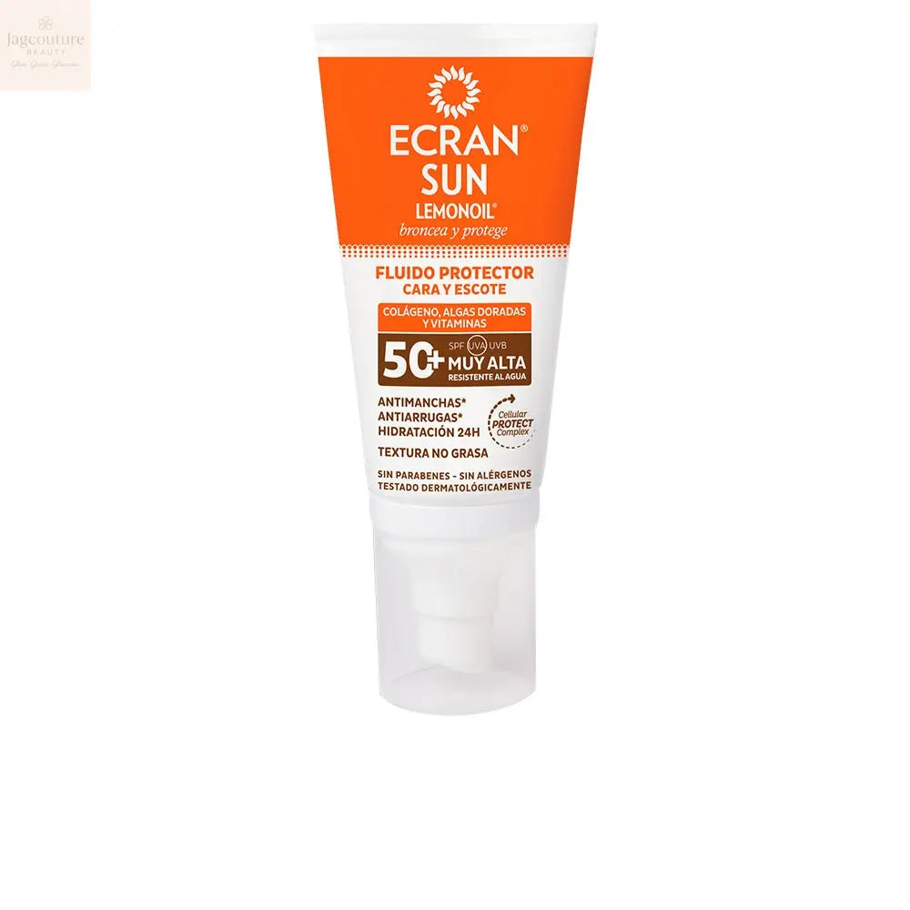 Ecran Sun Lemonoil Face And Neck Fluid Spf50 50ml - Jag Couture Beauty