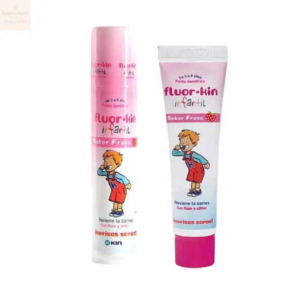 Fluor Kin Childish Toothpaste Strawberry Flavor 150ml - Jag Couture ...